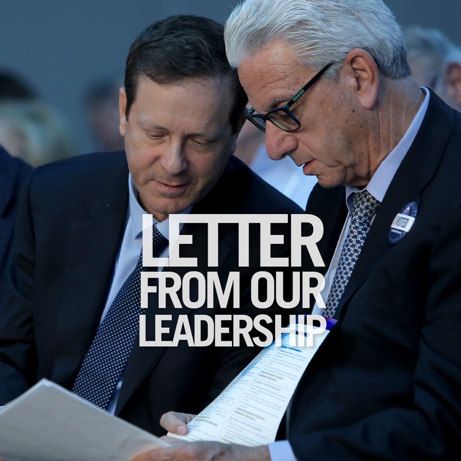 2020 Performance Report: Leadership Letter | The Jewish Agency - U.S.